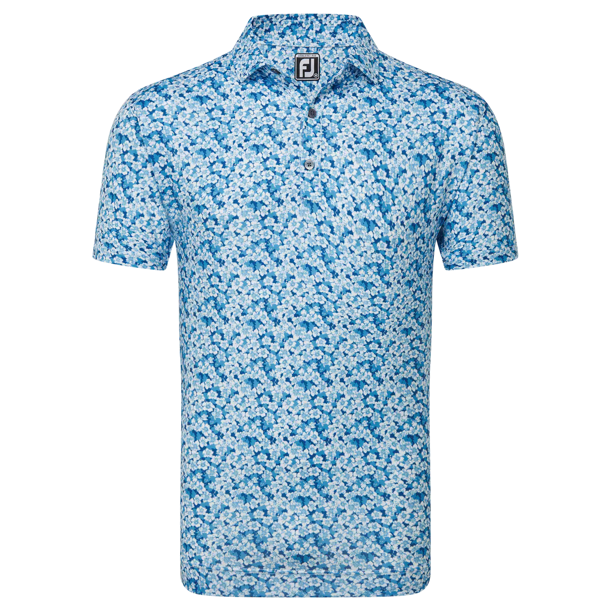 2024 FootJoy Men's Primrose Print Lisle Polo - Ocean – The Clubroom