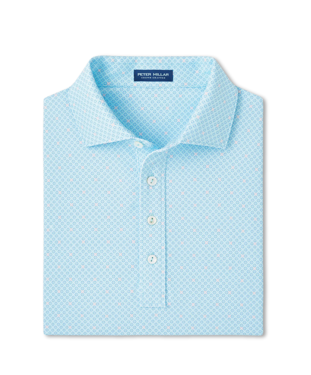 2025 Peter Millar Men's Bickett Performance Jersey Polo - Light Blue ...