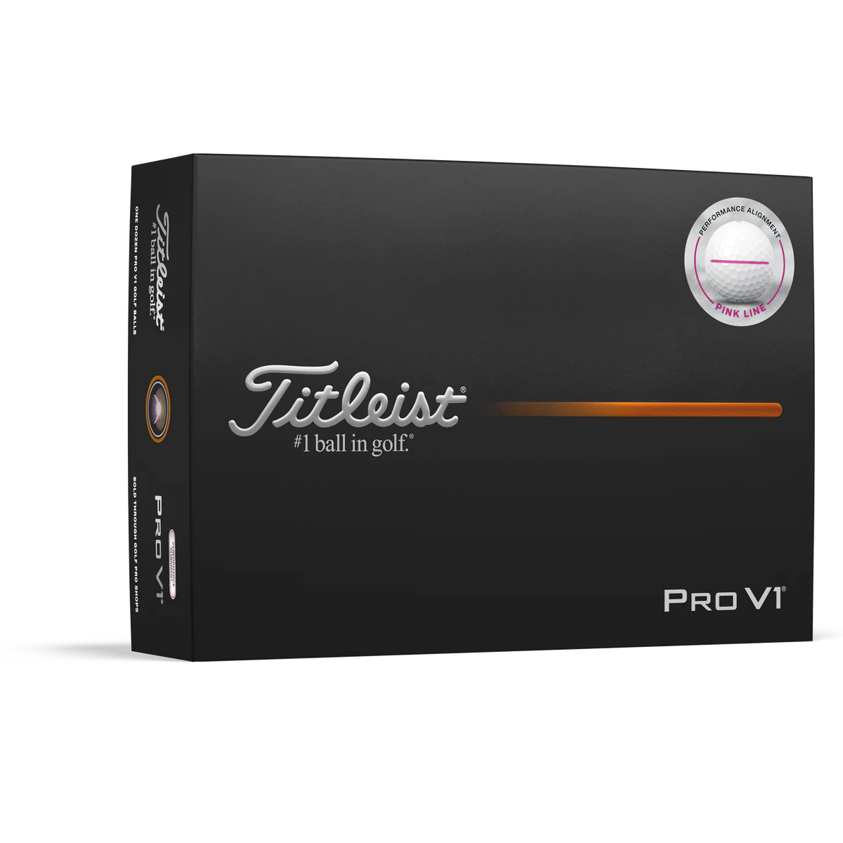 2025 Titleist Pro V1 Performance Alignment Golf Ball Dozen - Pink Line ...