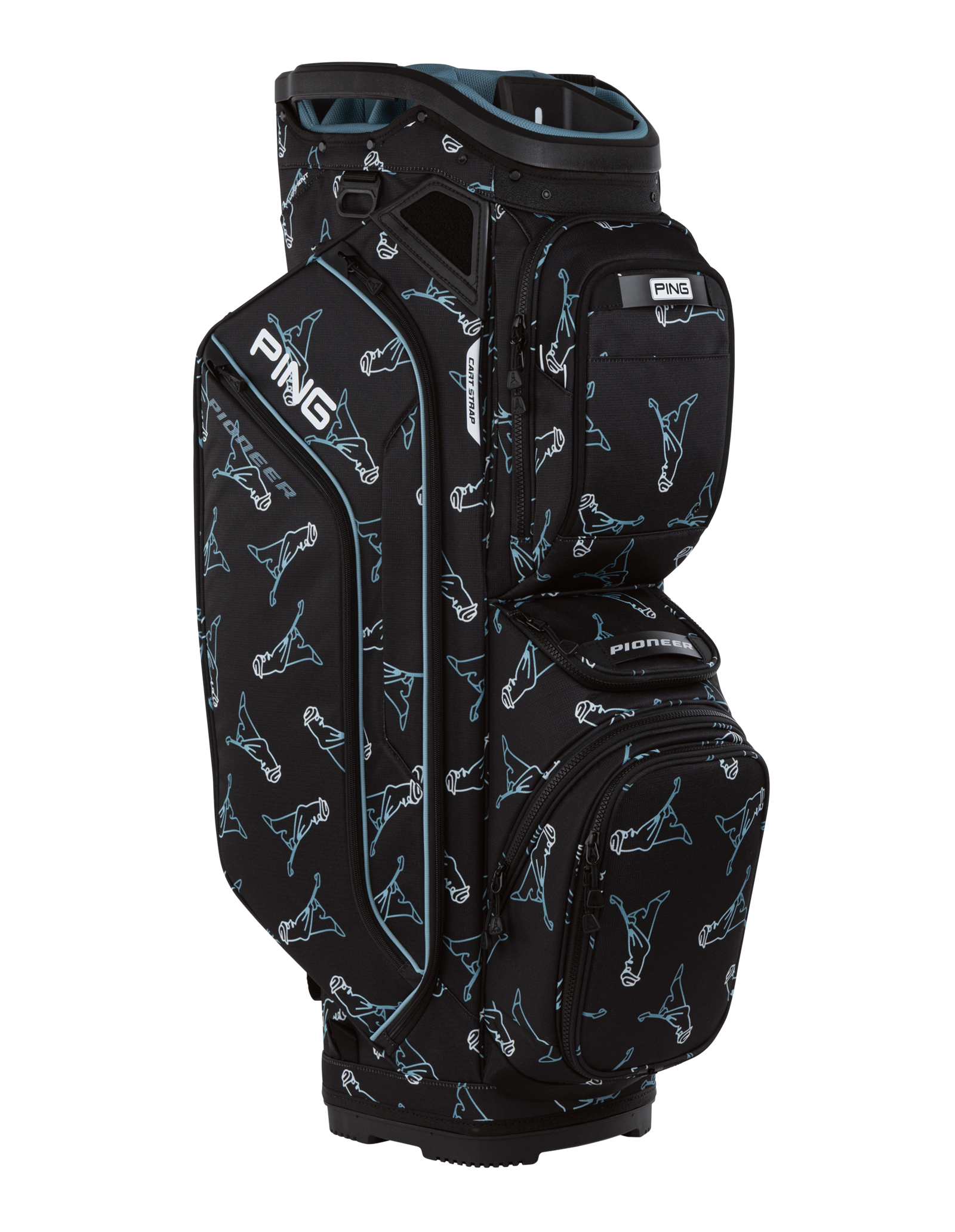 Ping Pioneer Golf Bag - Mr Ping Black and Blue – The Clubroom