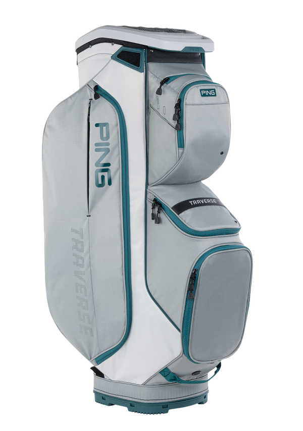 2025 Ping Traverse Golf Cart Bag - Grey/Platinum/Atlantic – The Clubroom